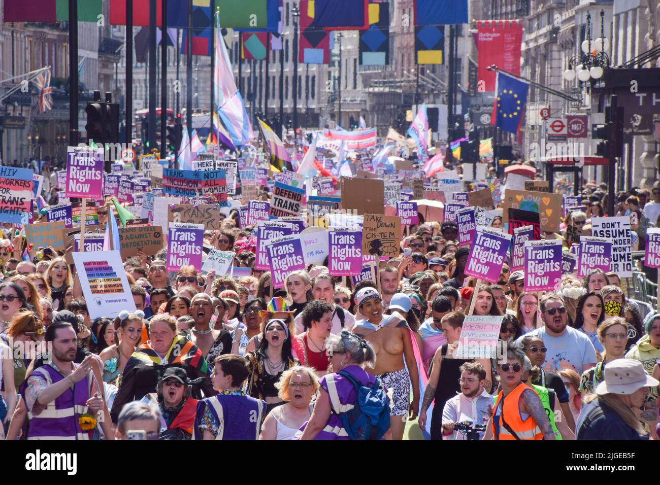 London trans pride 2022 hi-res stock photography and images - Alamy