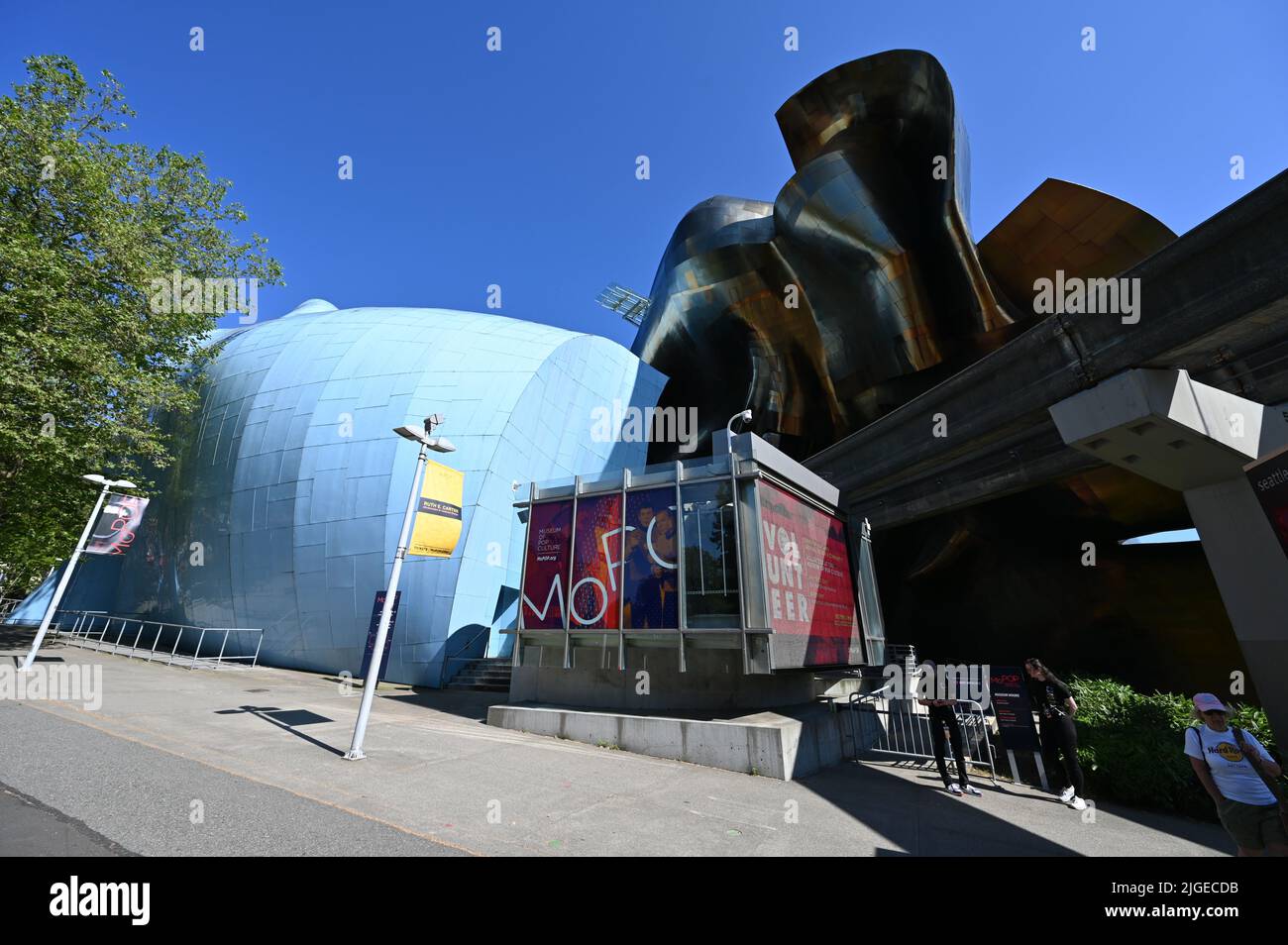 The entrance to the museum of Pop Culture in Seattle Stock Photo - Alamy