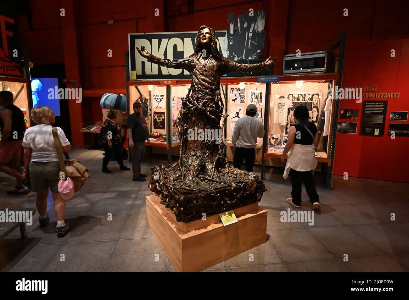 Pearl Jam rock memorabilia in Seattle, Washington Stock Photo - Alamy