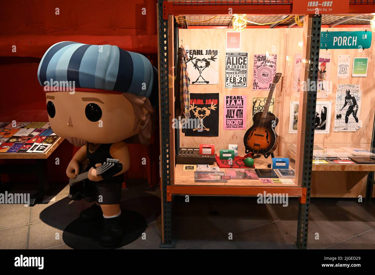 Pearl Jam rock memorabilia in Seattle, Washington Stock Photo - Alamy