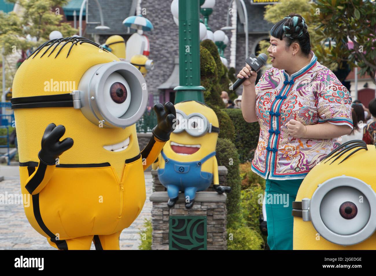 Osaka, Japan. 10th July, 2022. Japanese voice cast and comedian Naomi ...