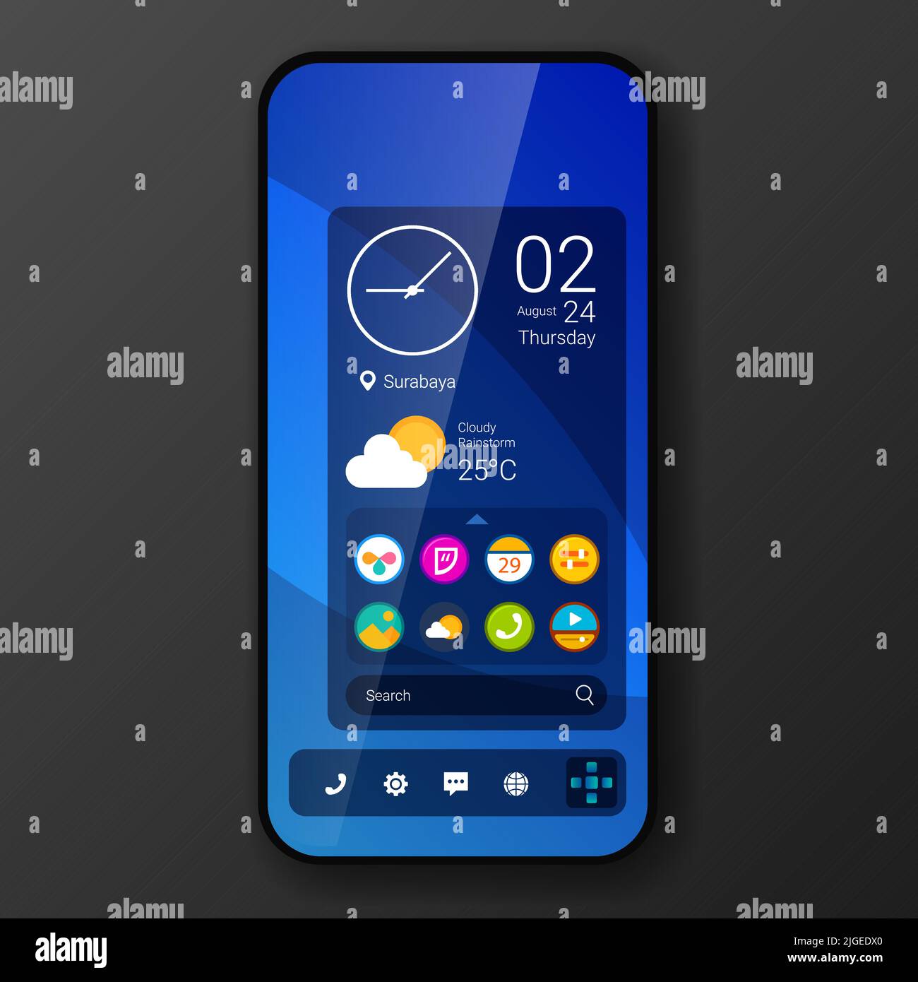 window menu user interface home screen Stock Vector Image & Art - Alamy