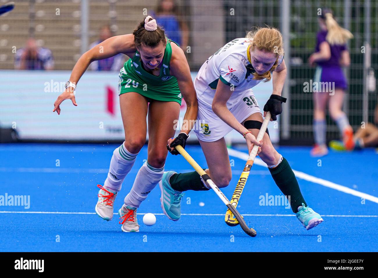 AMSTELVEEN, NETHERLANDS - JULY 10: Deirdre Duke of Ireland, Kayla de ...