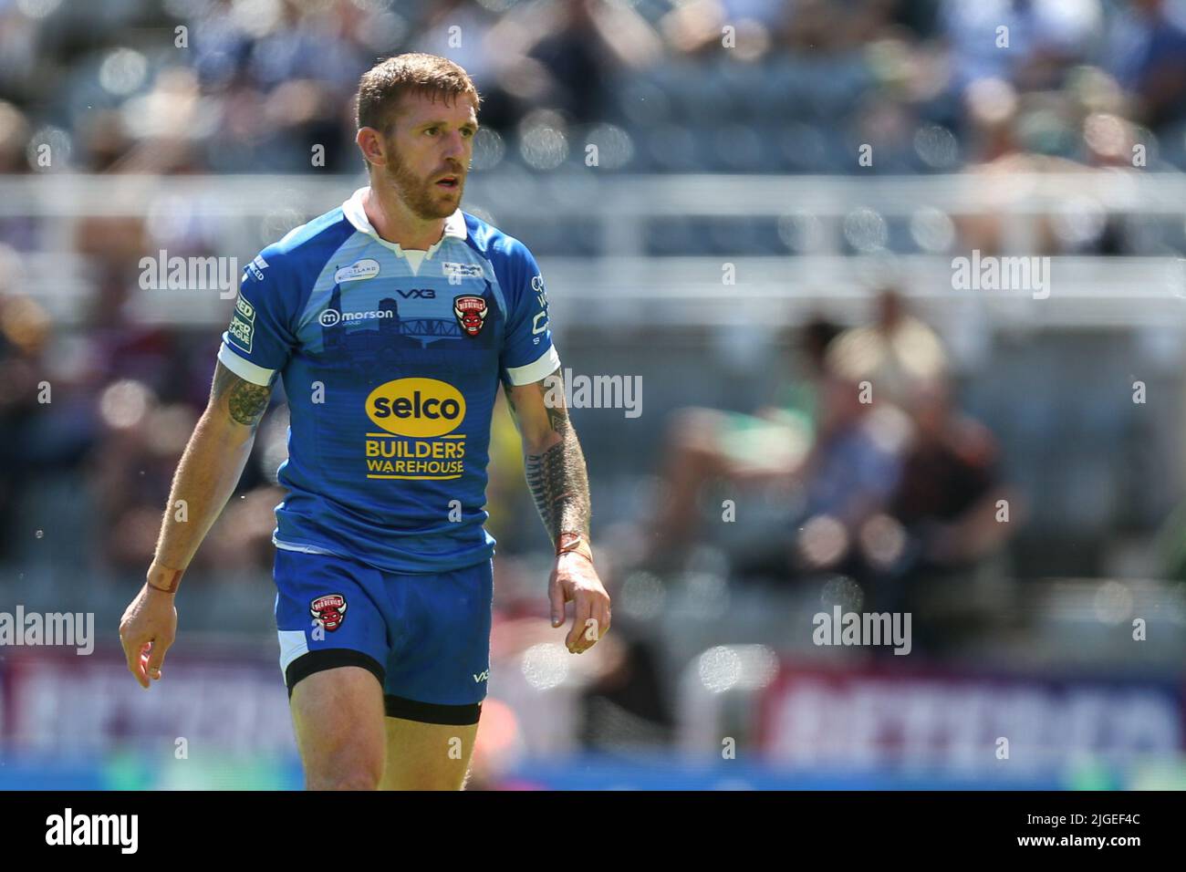 Marc Sneyd #7 of Salford Red Devils during the game Stock Photo - Alamy