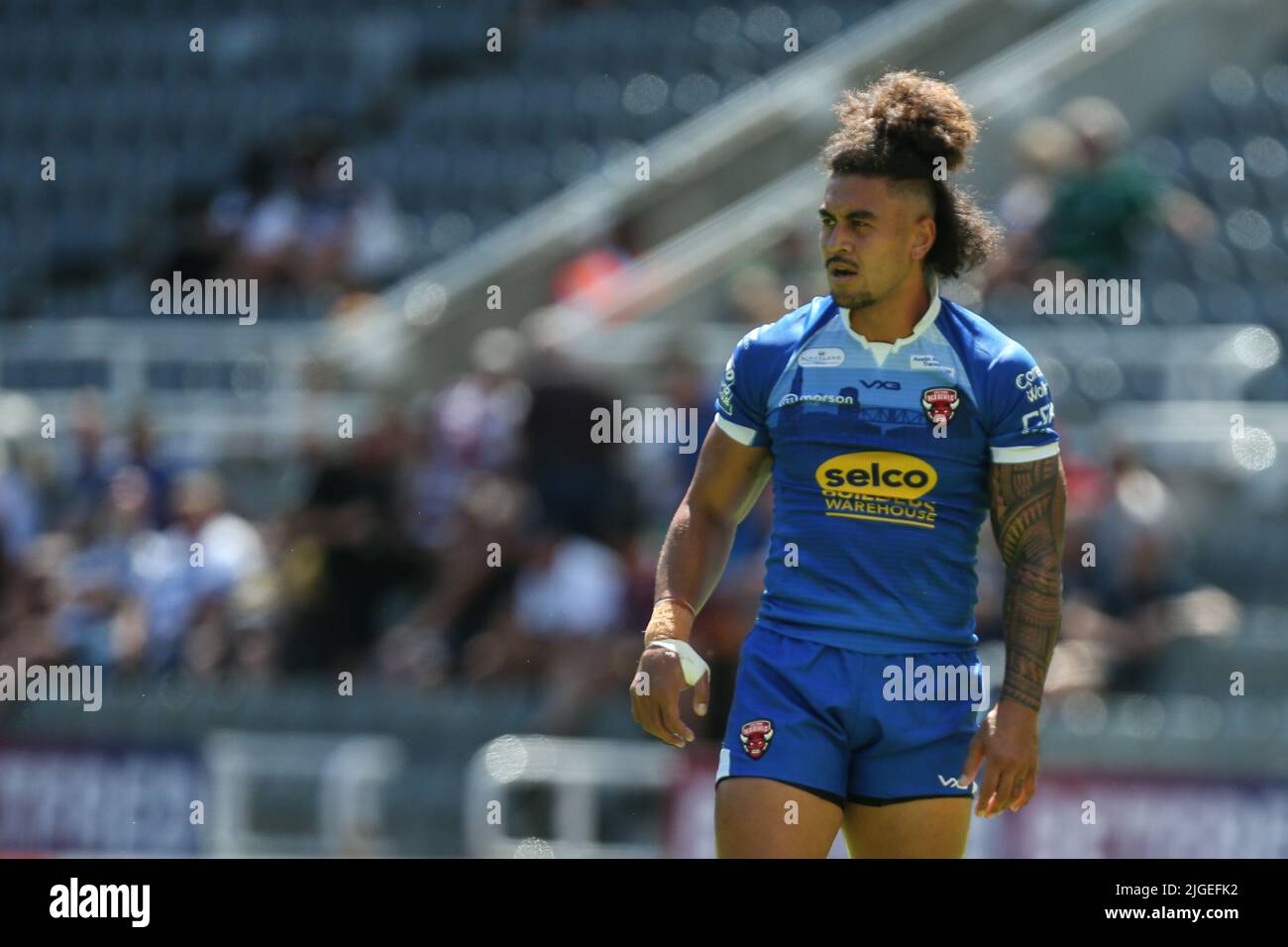 Tim Lafai #4 of Salford Red Devils during the game Stock Photo - Alamy
