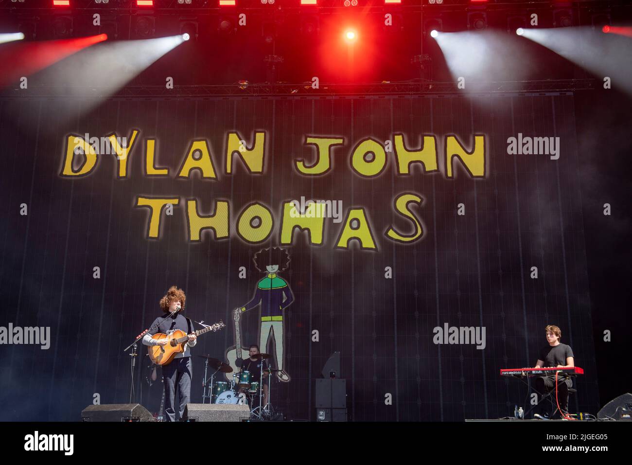 Dylan John Thomas performing on the main stage at the TRNSMT Festival at Glasgow Green in ...