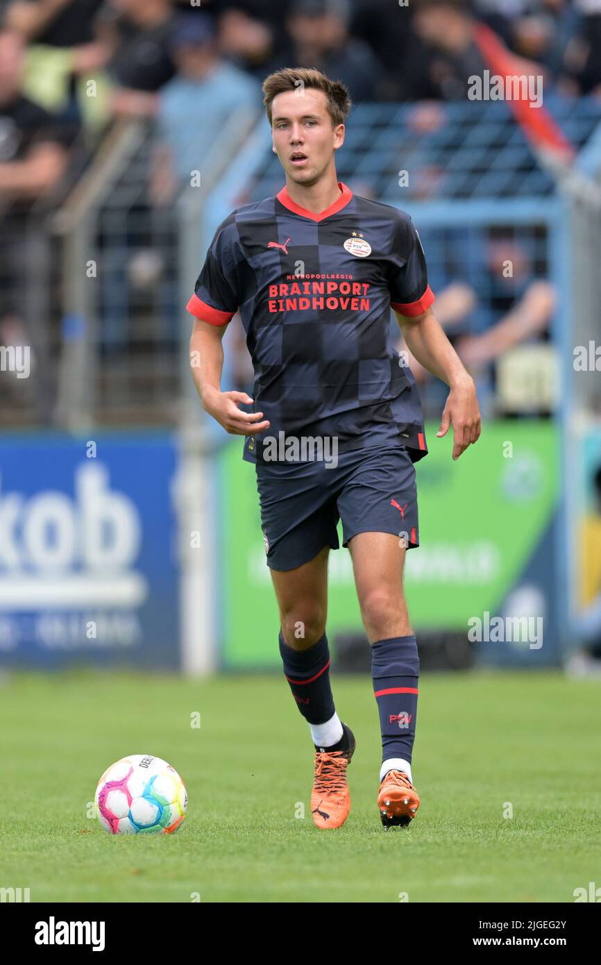 GUTERSLOH - Dennis Vos of PSV Eindhoven during the friendly match ...