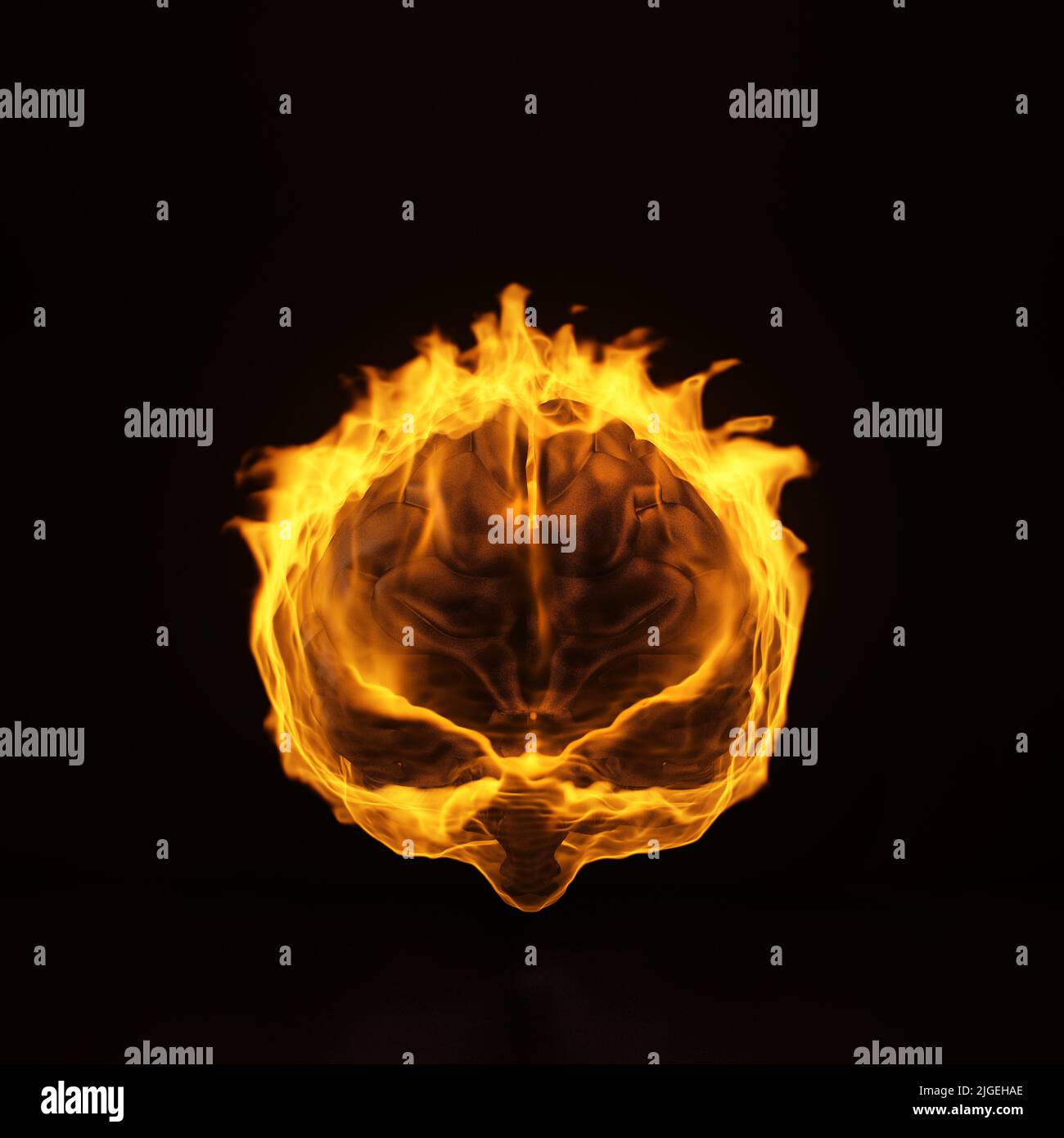 Burning brain hi-res stock photography and images - Alamy
