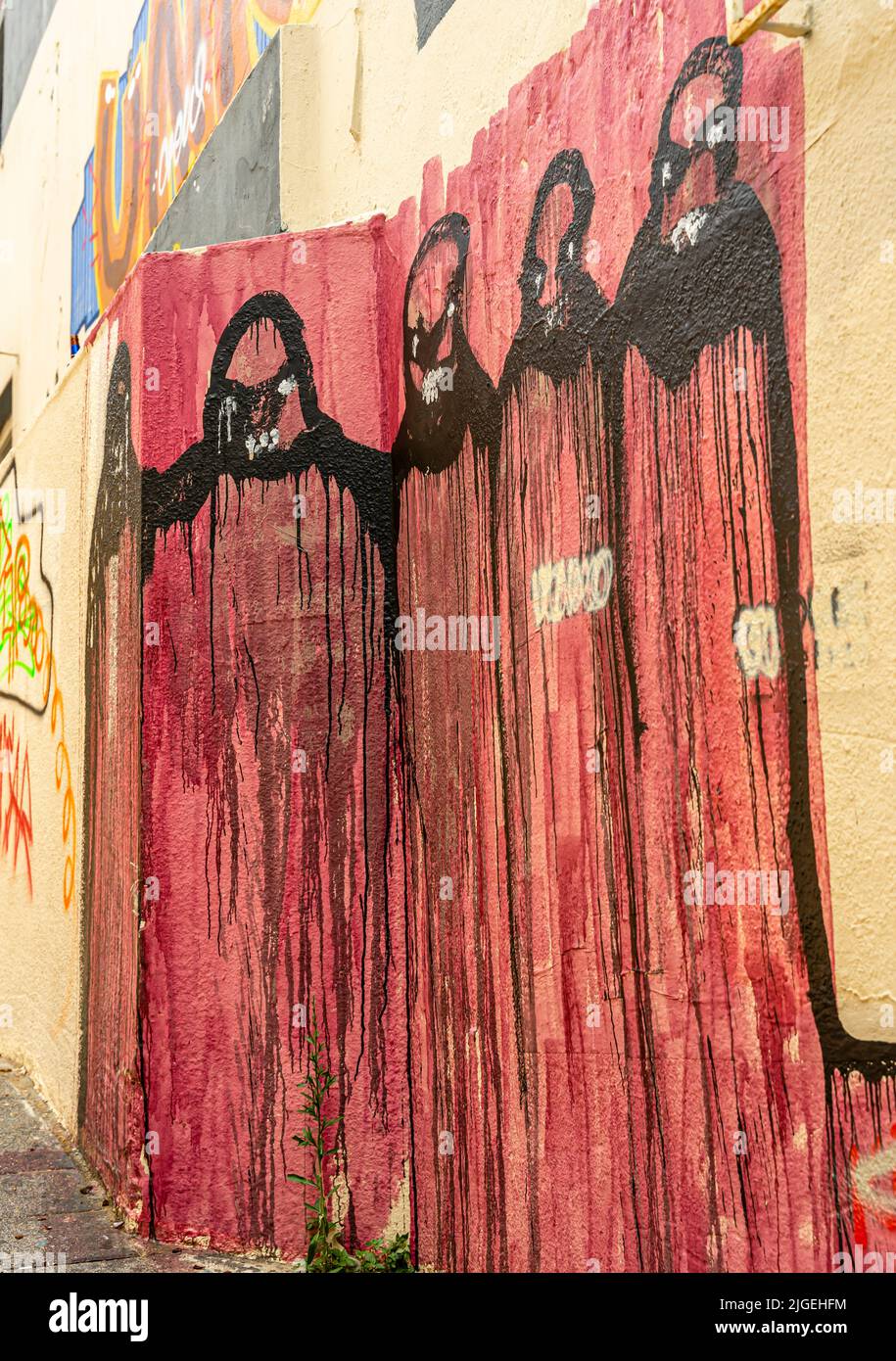 Mural in Istanbul. Street art, murals in Kadiköy district of Istanbul ...