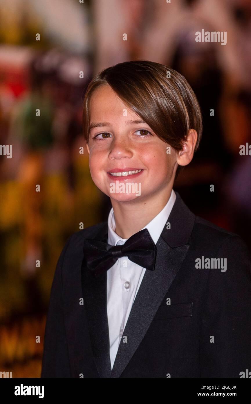 London, UK. 10 July 2022. Actor Zac Cudby, playing Ted, attends the ...