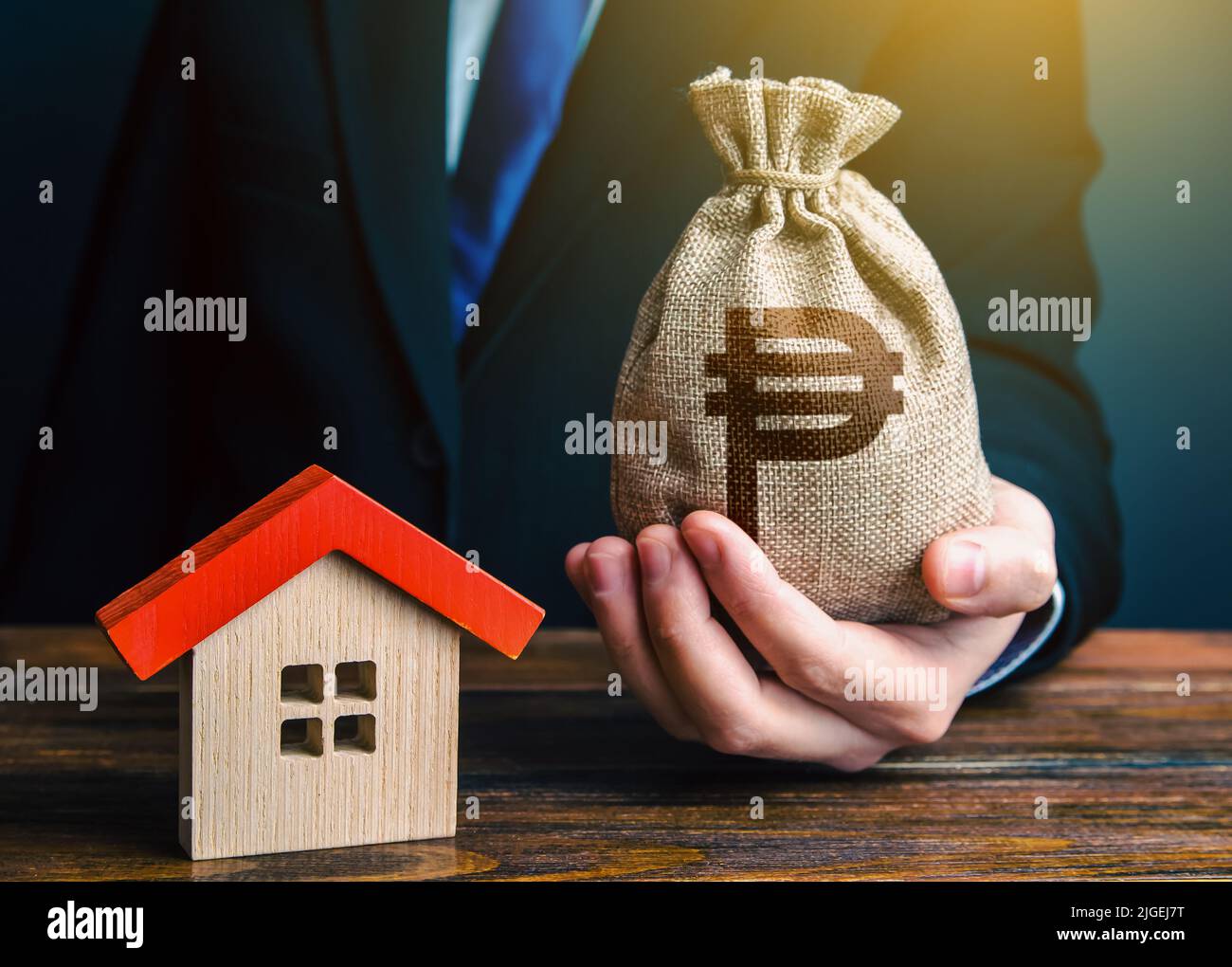 Philippine peso money bag hi-res stock photography and images - Alamy