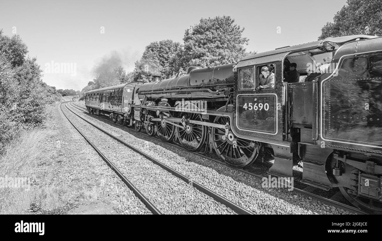 Steam locomotive hauls york to carlisle tour hi-res stock photography ...