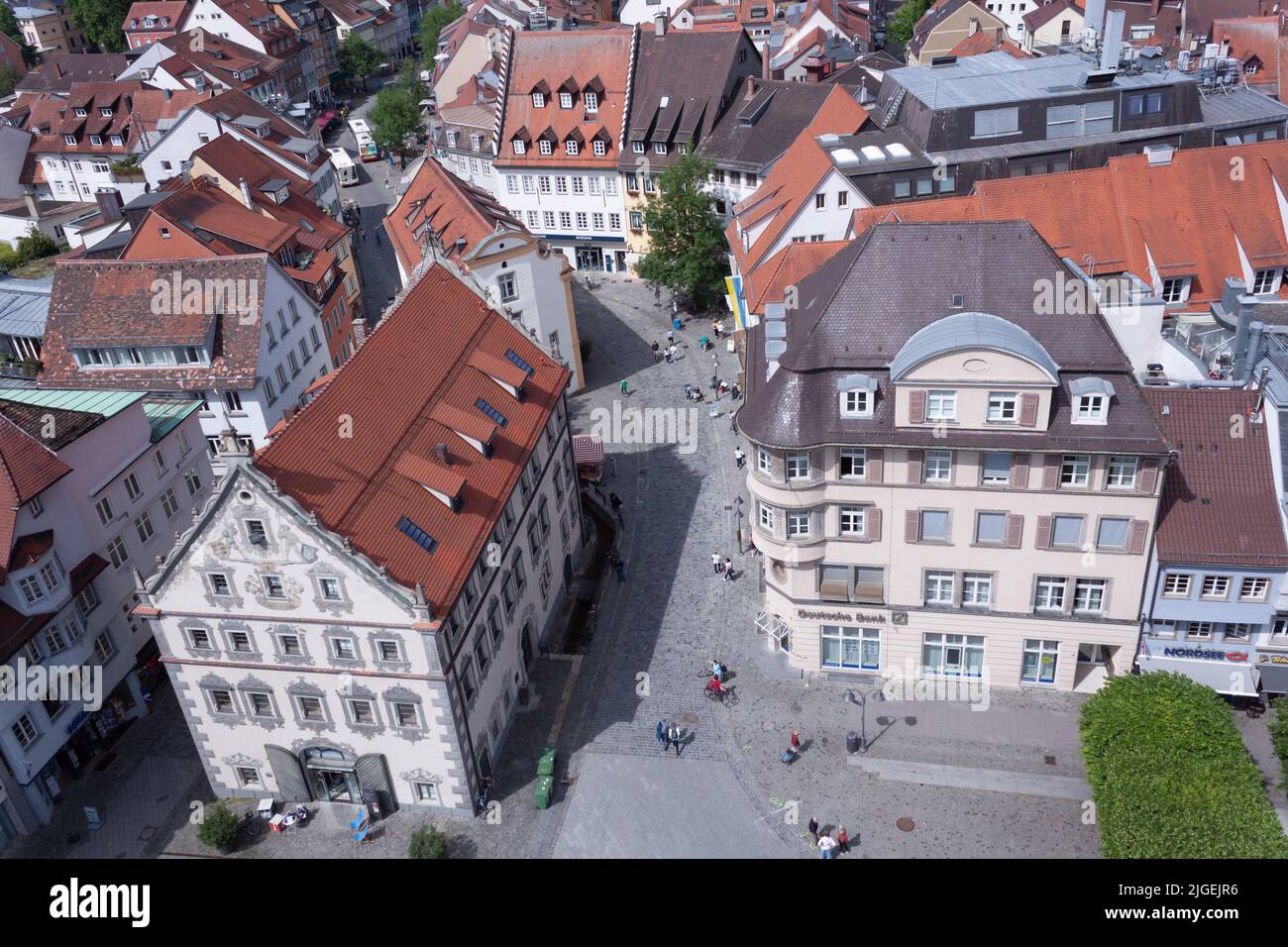 RAVENSBURG, BADEN-WUERTTEMBERG, GERMANY - MAY 23, 2022: Aerial view of ...