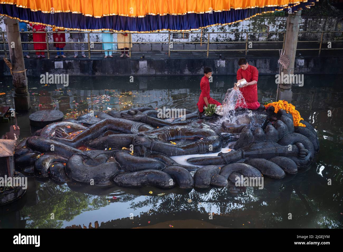 Budhanilkantha temple hi-res stock photography and images - Alamy