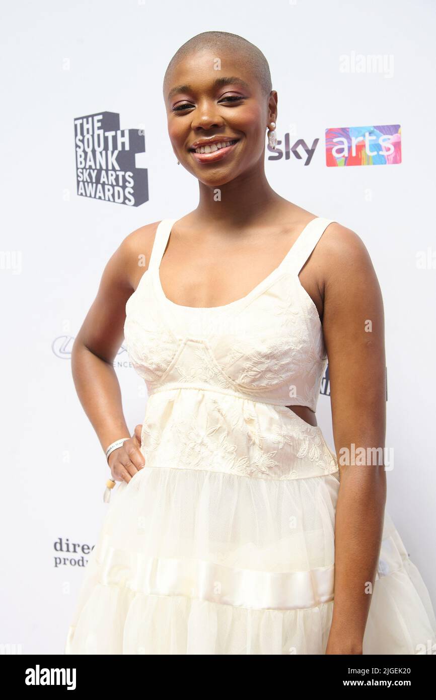 London, UK . 10 July, 2022 . Rachel Jones pictured at the Southbank Sky ...