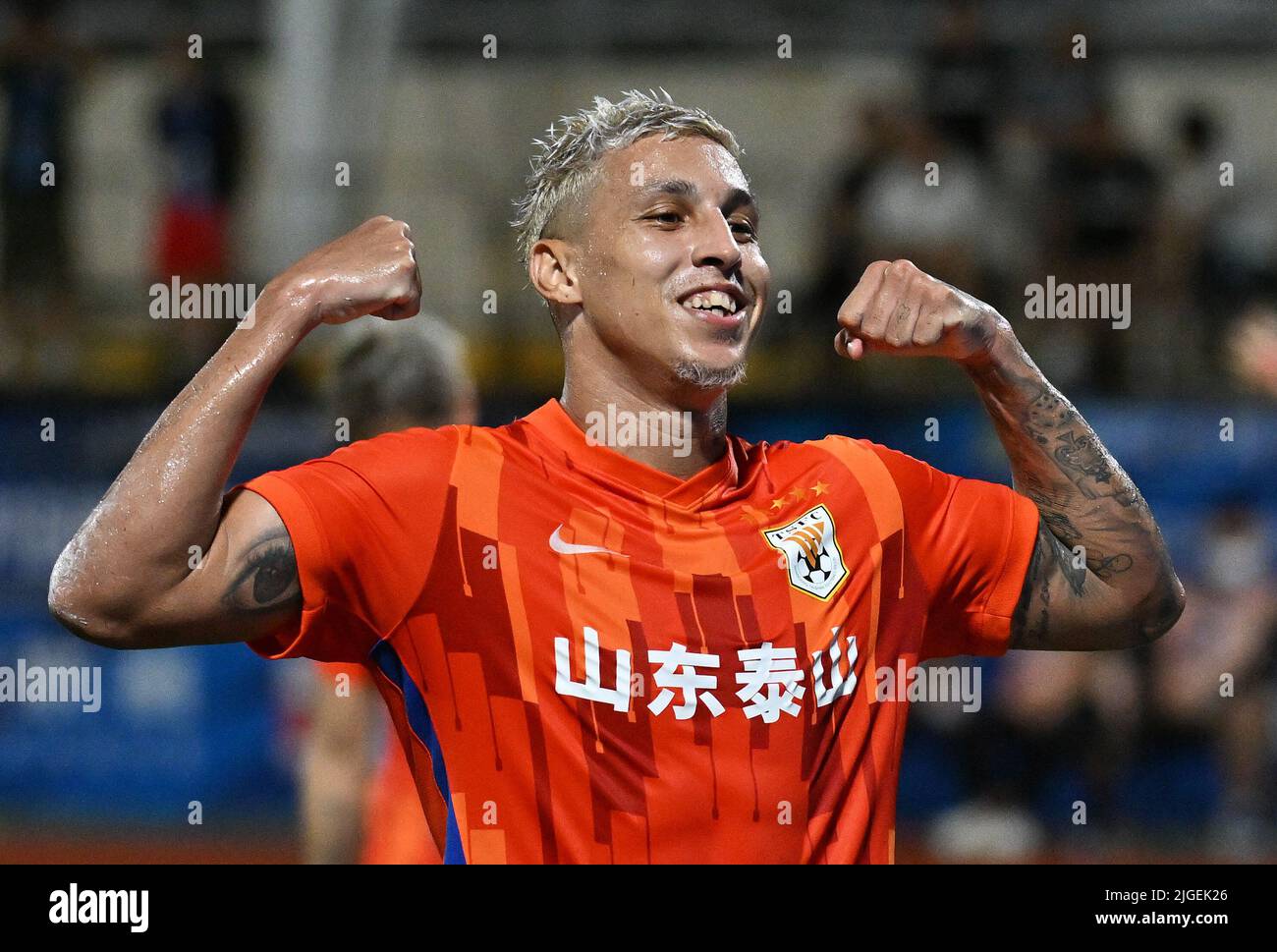 Haikou, China's Hainan Province. 10th July, 2022. Crysan of Shandong ...