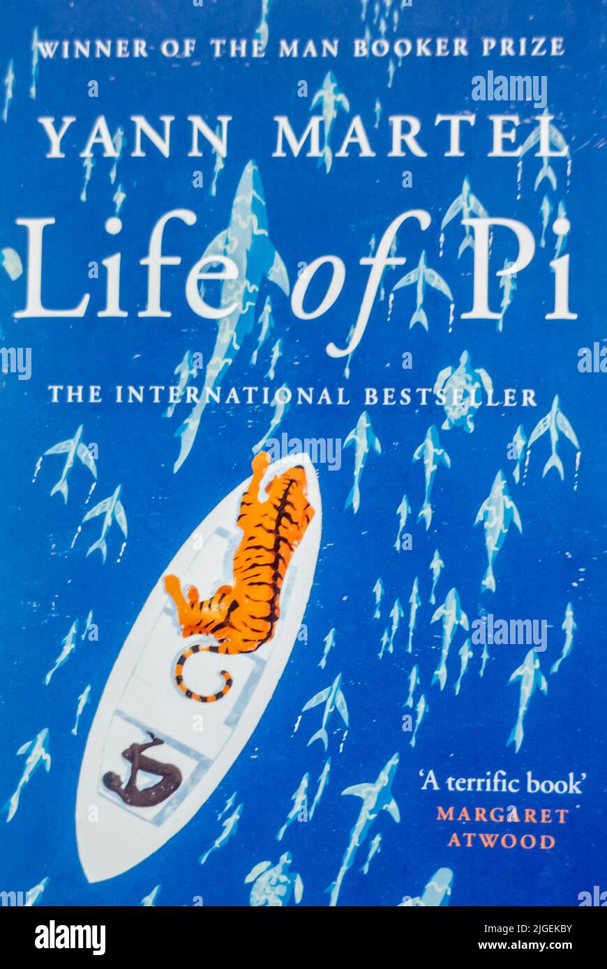 Life of Pi - Novel by Yann Martel - 2001 - book cover Stock Photo - Alamy