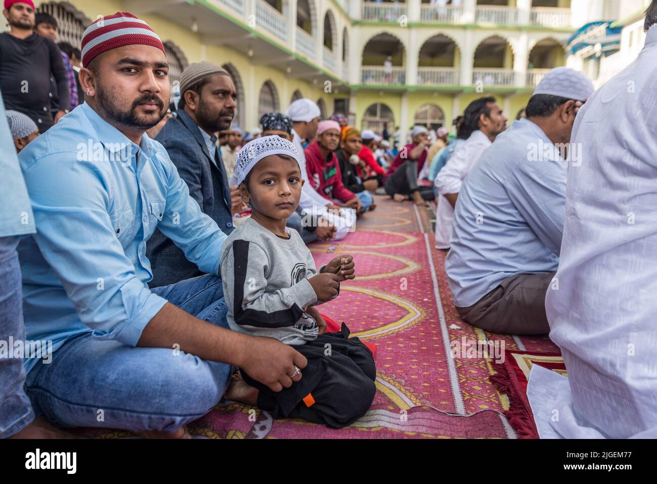 Kathmandu, Nepal. 10th July, 2022. Nepalese Muslims gather at the ...