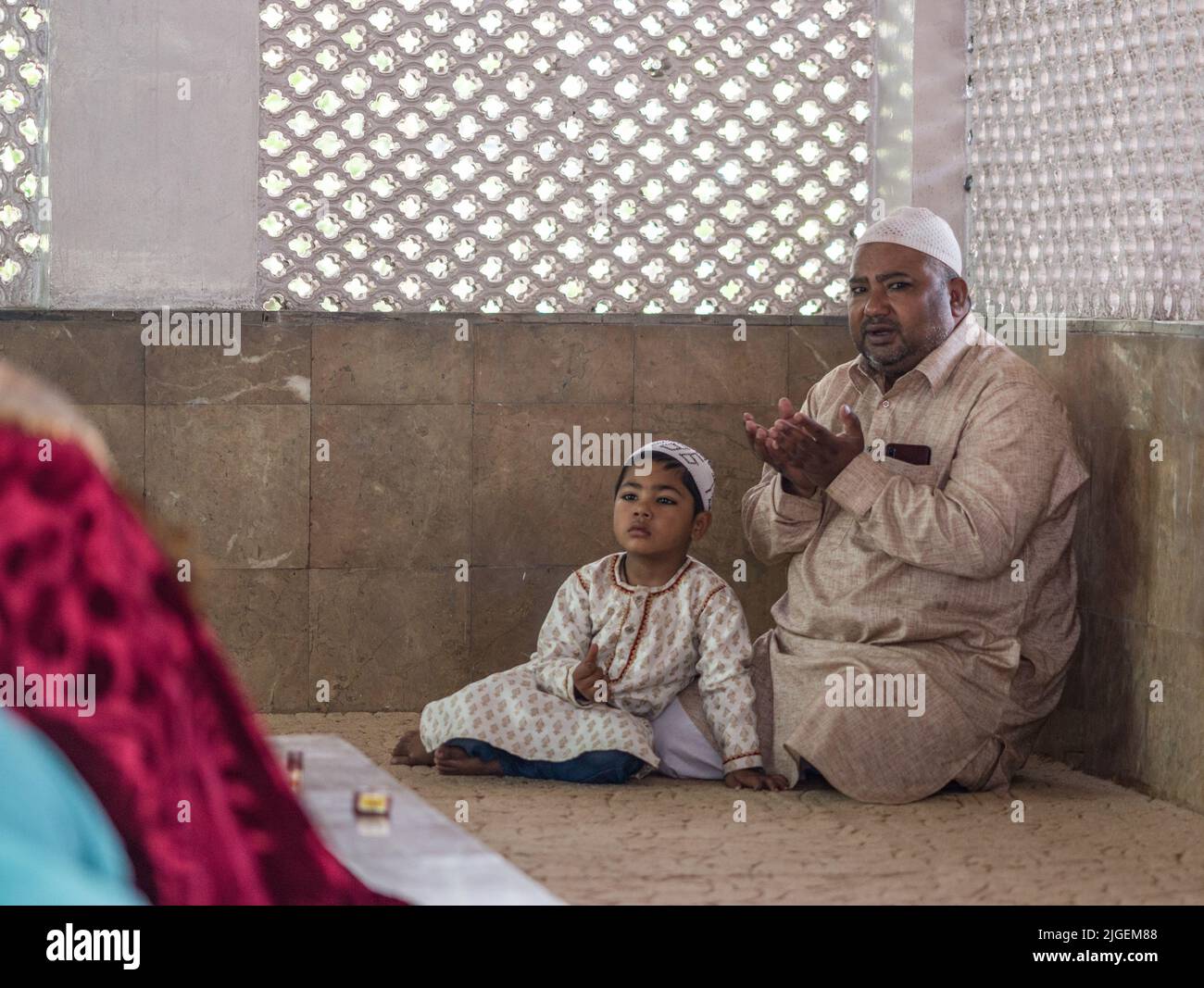 Kathmandu, Nepal. 10th July, 2022. Nepalese Muslim performs the Eid al ...