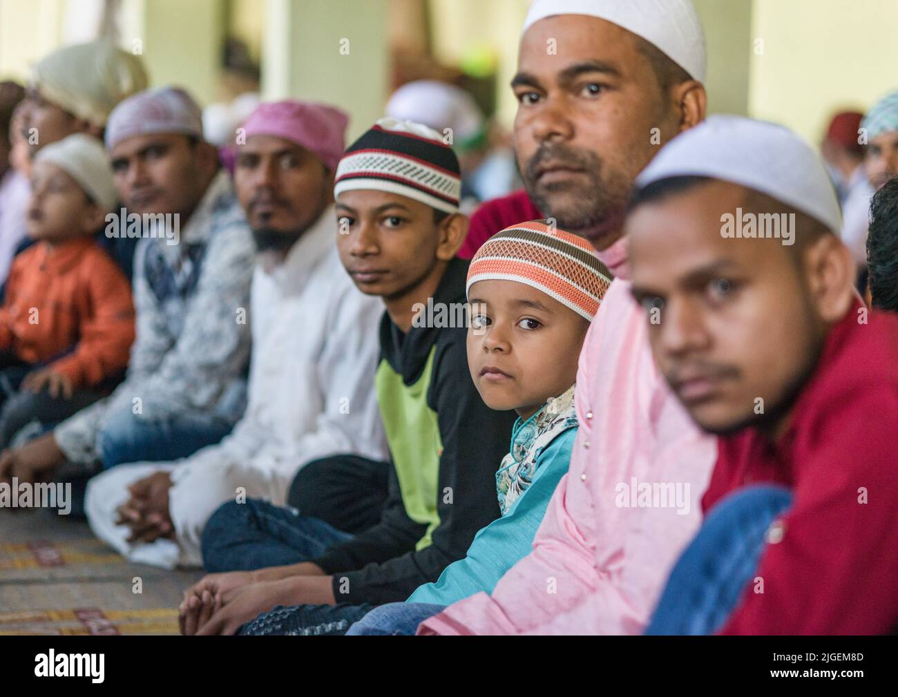 Kathmandu, Nepal. 10th July, 2022. Nepalese Muslims gather at the ...