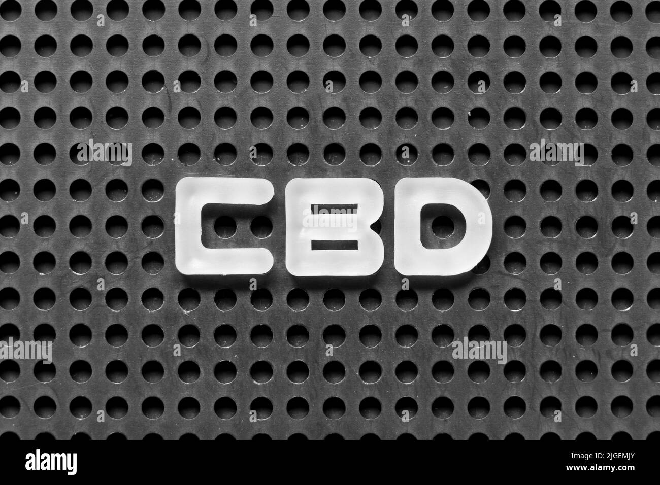 White alphabet letter in word CBD (Abbreviation of Central business ...