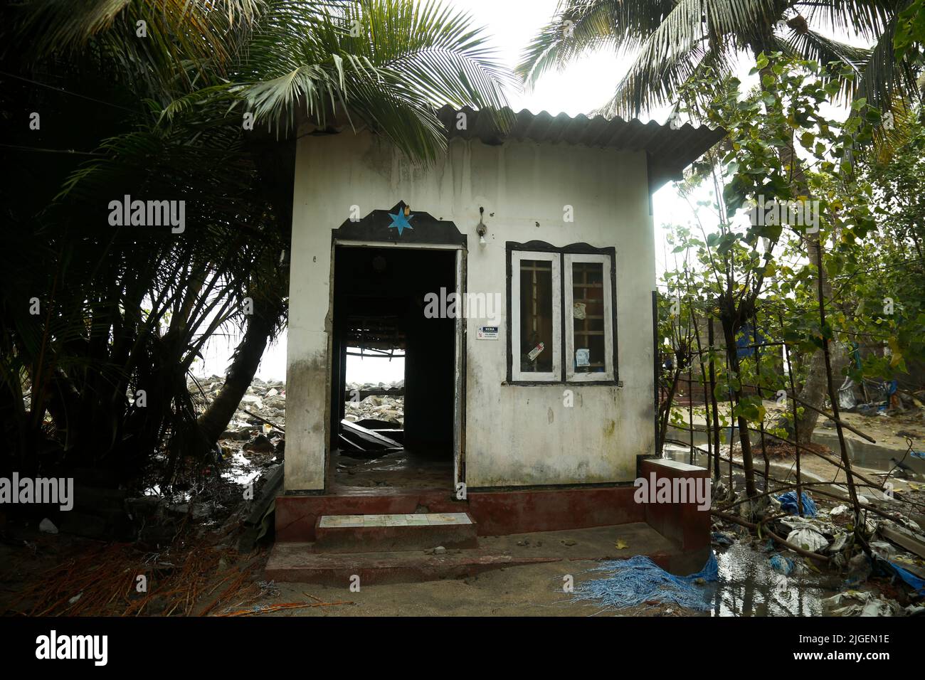 Kochi, India. 09th July, 2022. Chellanam in Ernakulam district is the ...