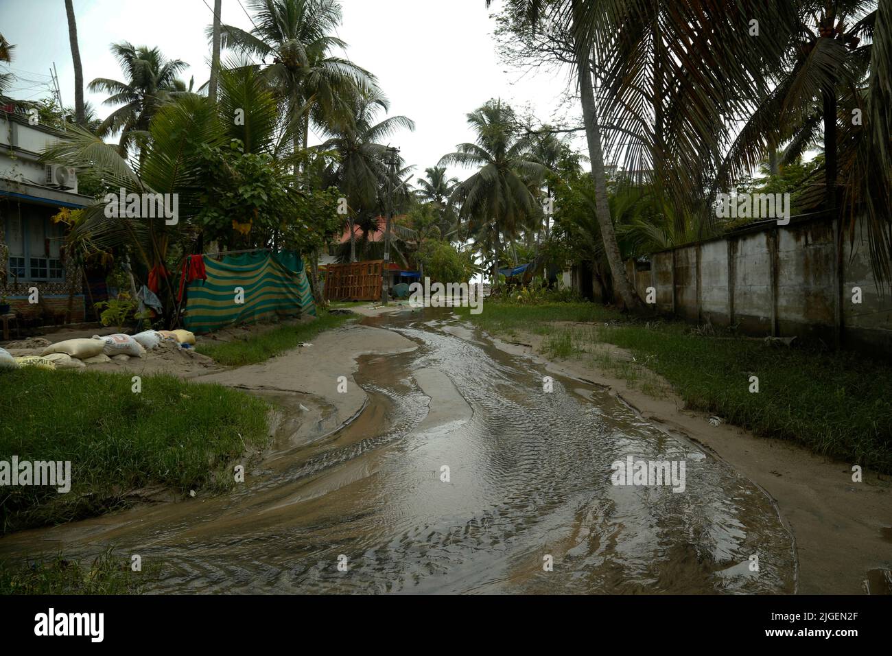 Kochi, India. 09th July, 2022. Chellanam in Ernakulam district is the ...