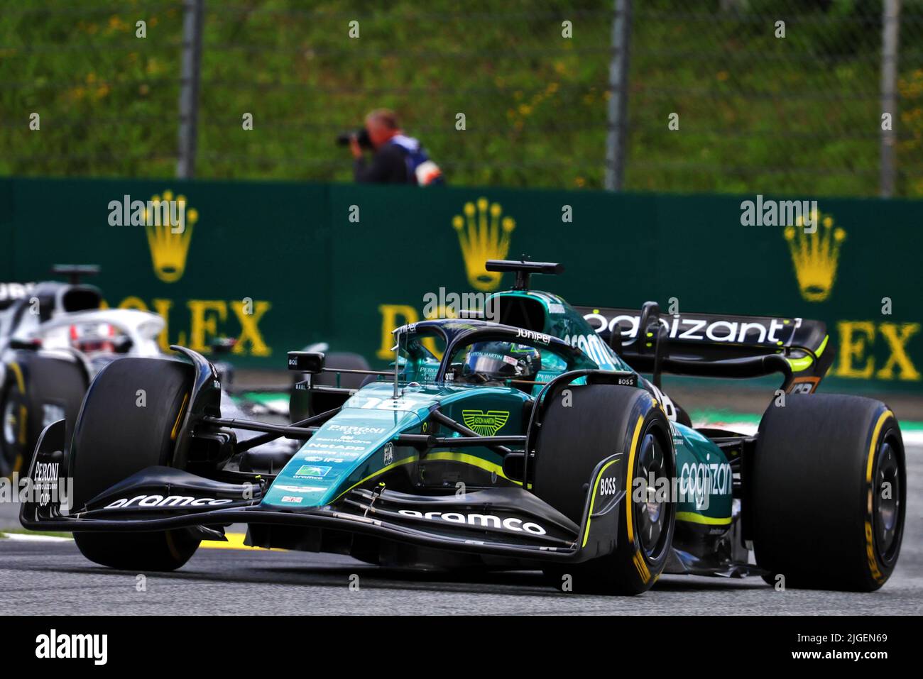 Lance Stroll (CDN) Aston Martin F1 Team AMR22. 10.07.2022. Formula 1 World Championship, Rd 11 ...