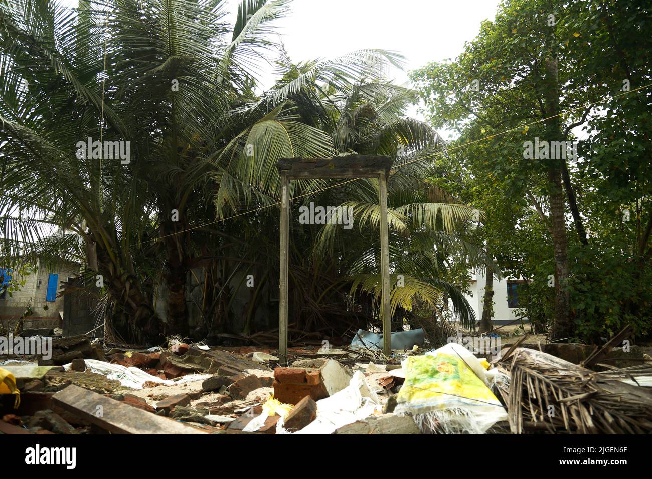 Kochi, India. 09th July, 2022. Chellanam in Ernakulam district is the ...