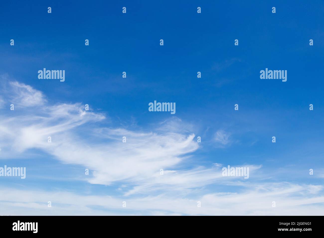 Clear blue color sky with white cloud background Stock Photo - Alamy