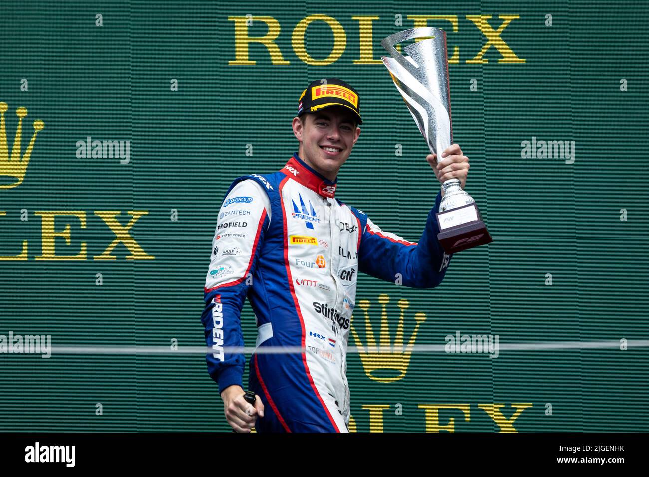 Podium, VERSCHOOR Richard (nld), Trident, Dallara F2, portrait during ...