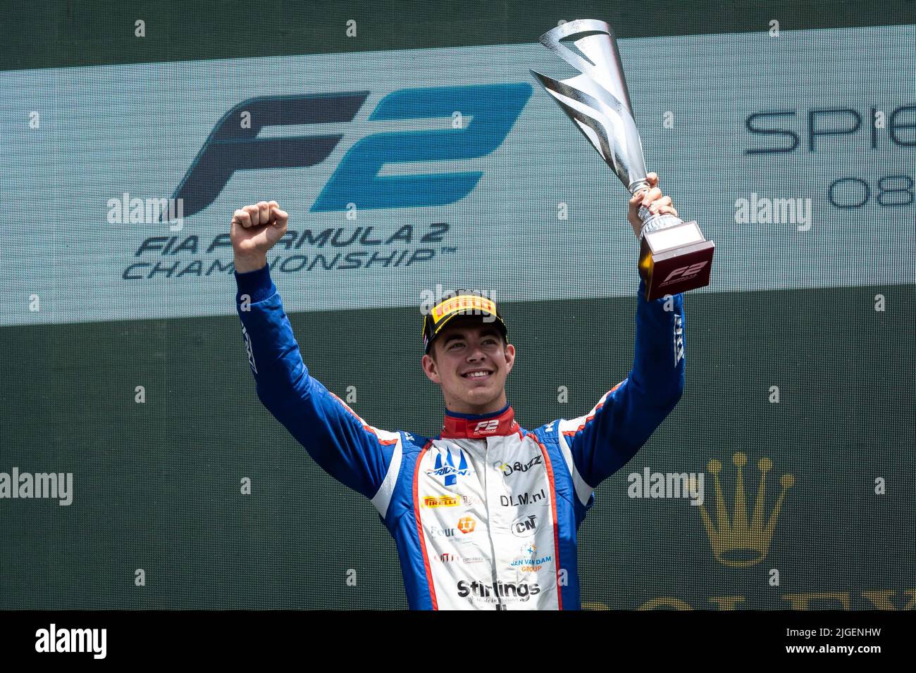 Podium, VERSCHOOR Richard (nld), Trident, Dallara F2, portrait during ...