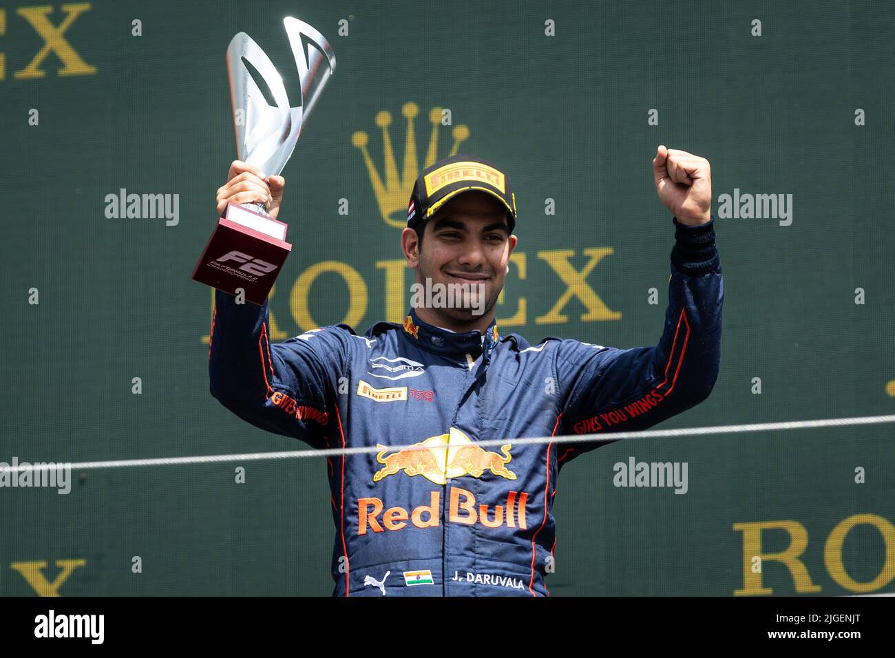 Podium, DARUVALA Jehan (ind), Prema Racing, Dallara F2, portrait during ...