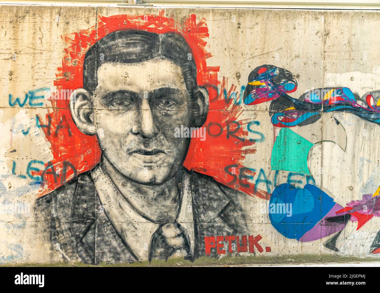 Mural - portrait by Petuk in Istanbul. Street art, murals in Kadiköy ...