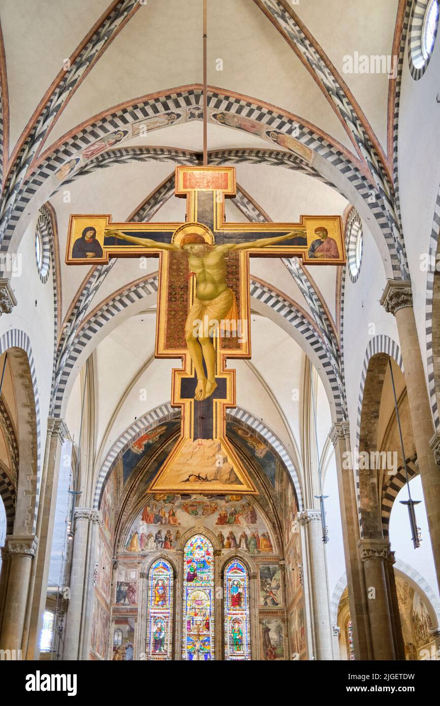 Crucifix by Giotto in thenave of the Basilica Santa Maria Novella ...