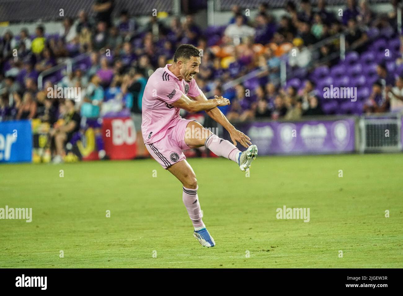 Orlando, Florida, USA, July 9, 2022, Inter Miami player Jean Mota #7 ...