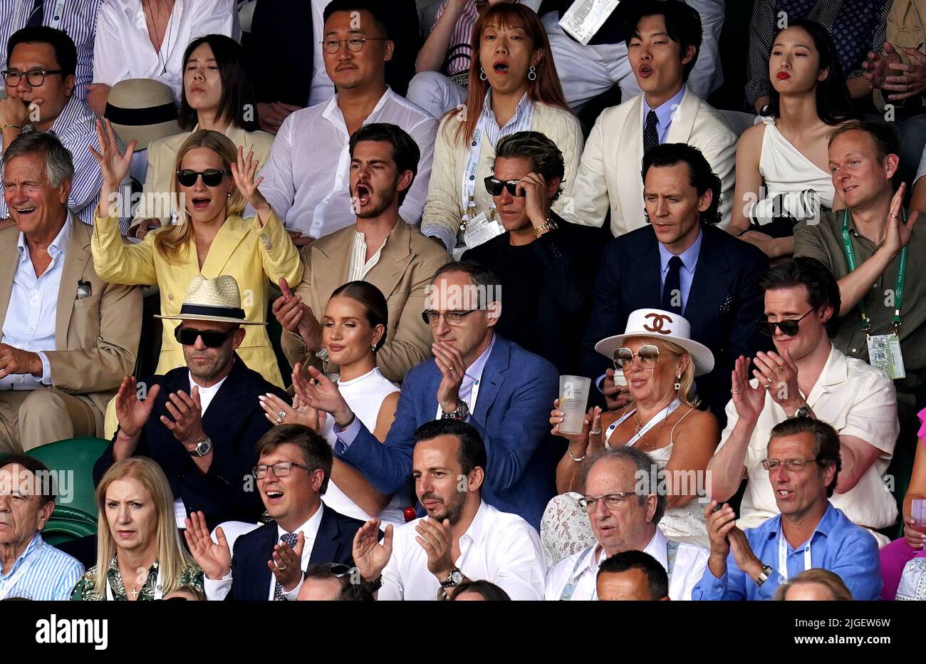 Poppy Delevingne, Andrew Garfield, Vito Schnabel, Jason Statham, Rosie ...