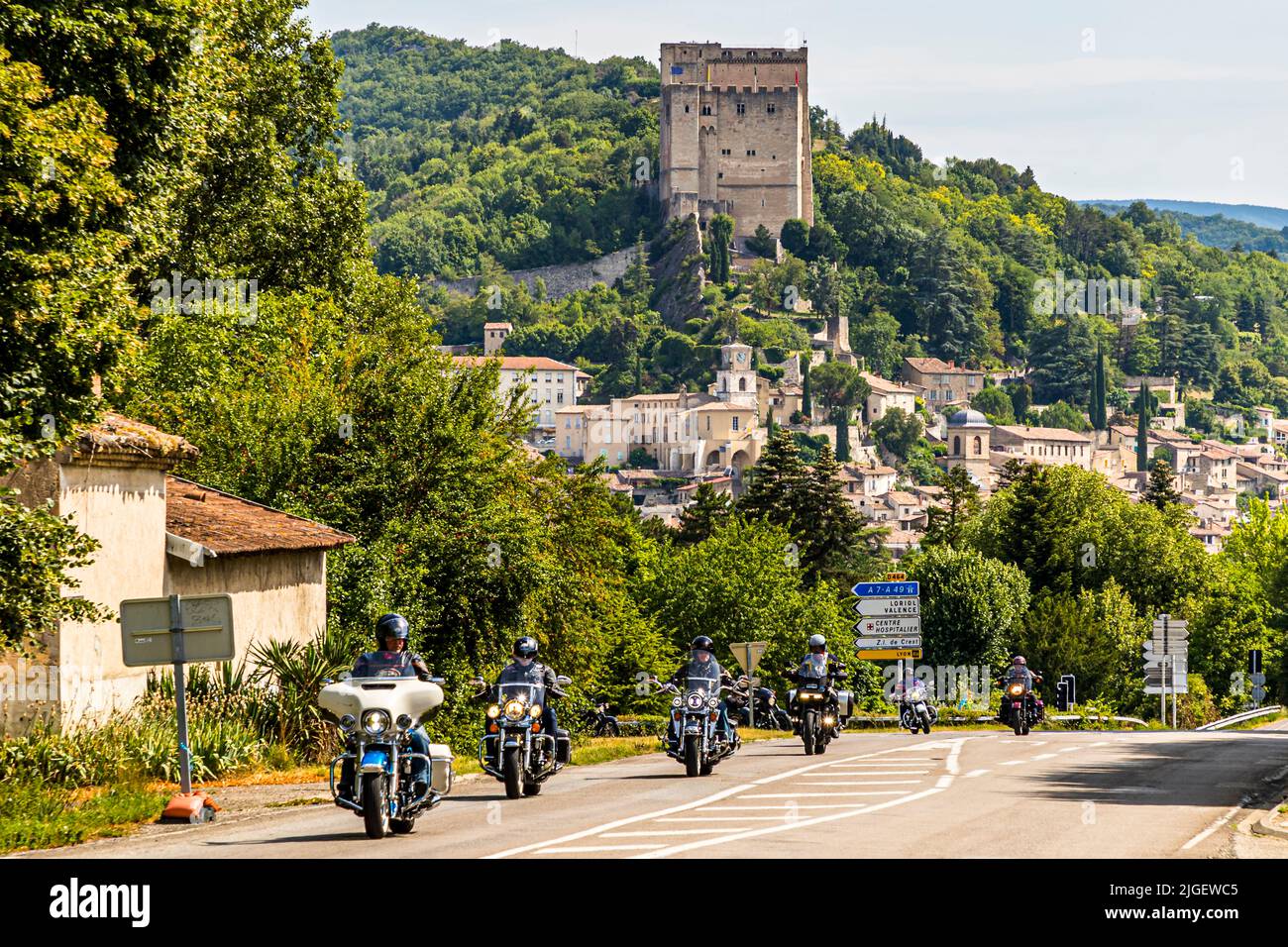 Crest castle in drome hi-res stock photography and images - Alamy