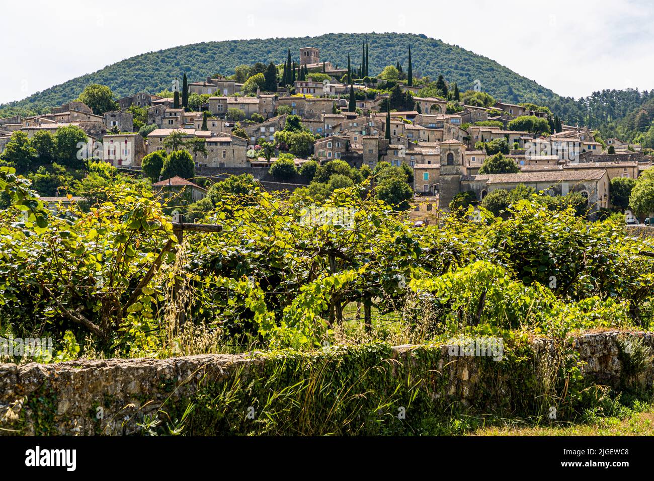 The commune of Crest in the department of Drôme in the Auvergne-Rhône ...