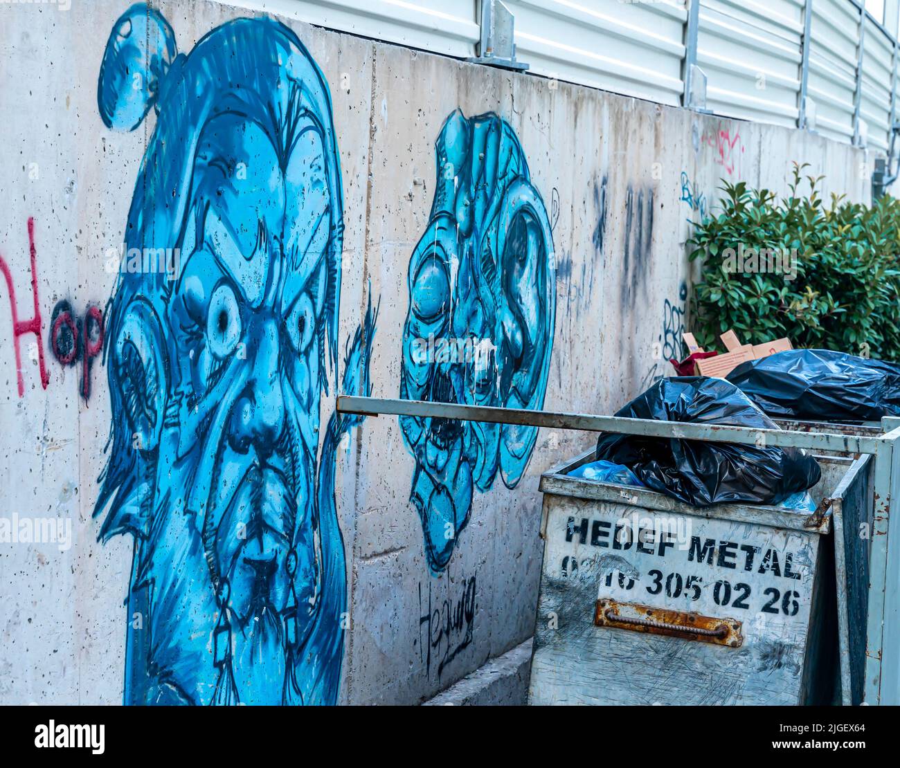 Murals in Istanbul. Street art, mural in Kadiköy district of Istanbul ...