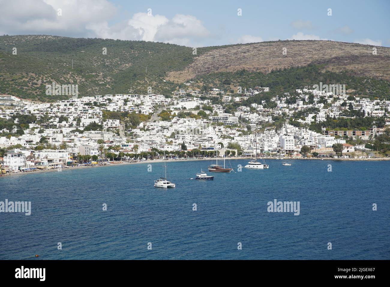 Bodrum Town in Aegean Coast of Turkey Stock Photo - Alamy