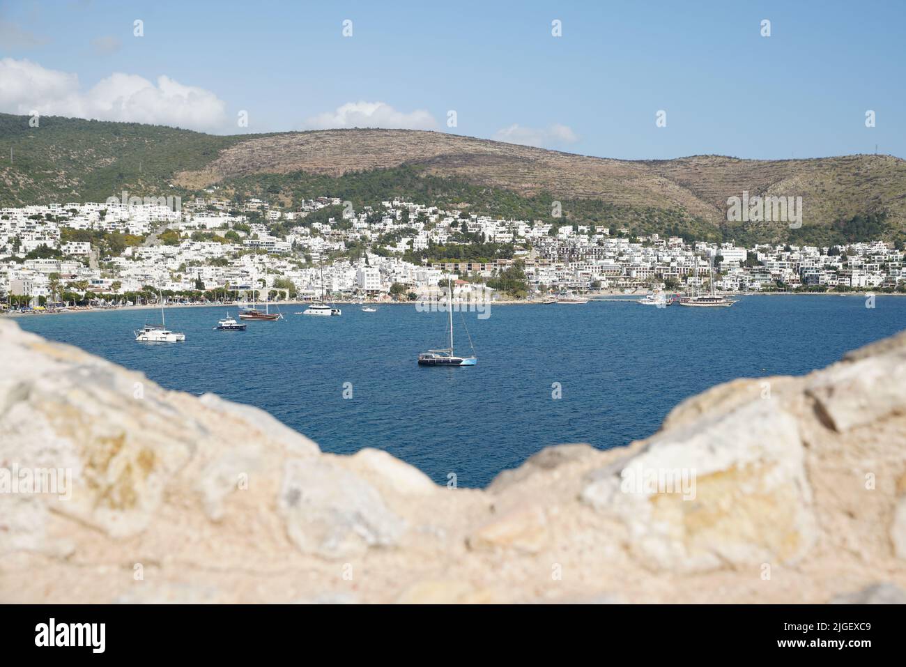 Bodrum Town in Aegean Coast of Turkey Stock Photo - Alamy