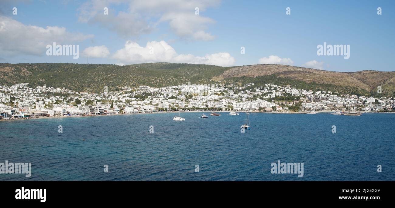 Bodrum Town in Aegean Coast of Turkey Stock Photo - Alamy