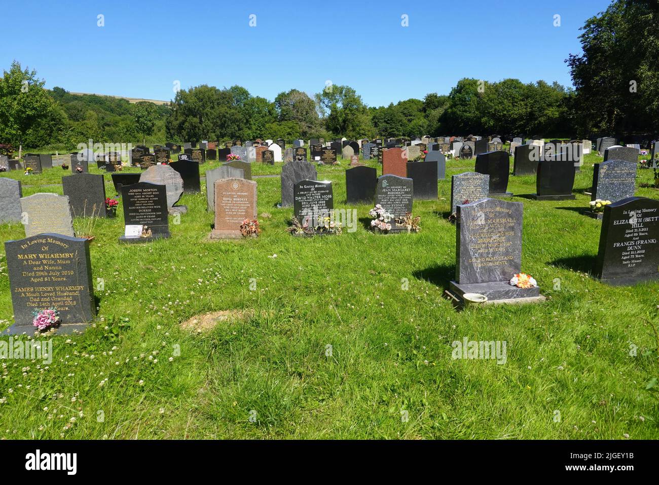 Thorniest Cemetery, New Mills, Derbyshire Stock Photo - Alamy