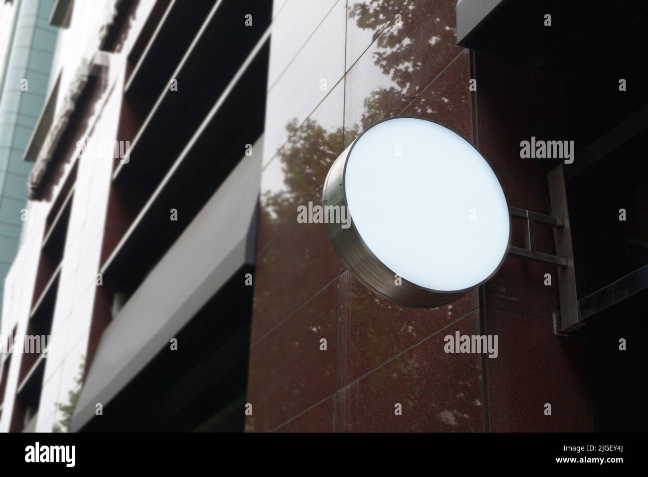 Street lamp sign mock-up ad photo Stock Photo - Alamy