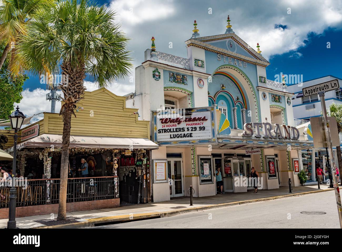 The Strand Theater in Key West, Florida, United States of America Stock ...