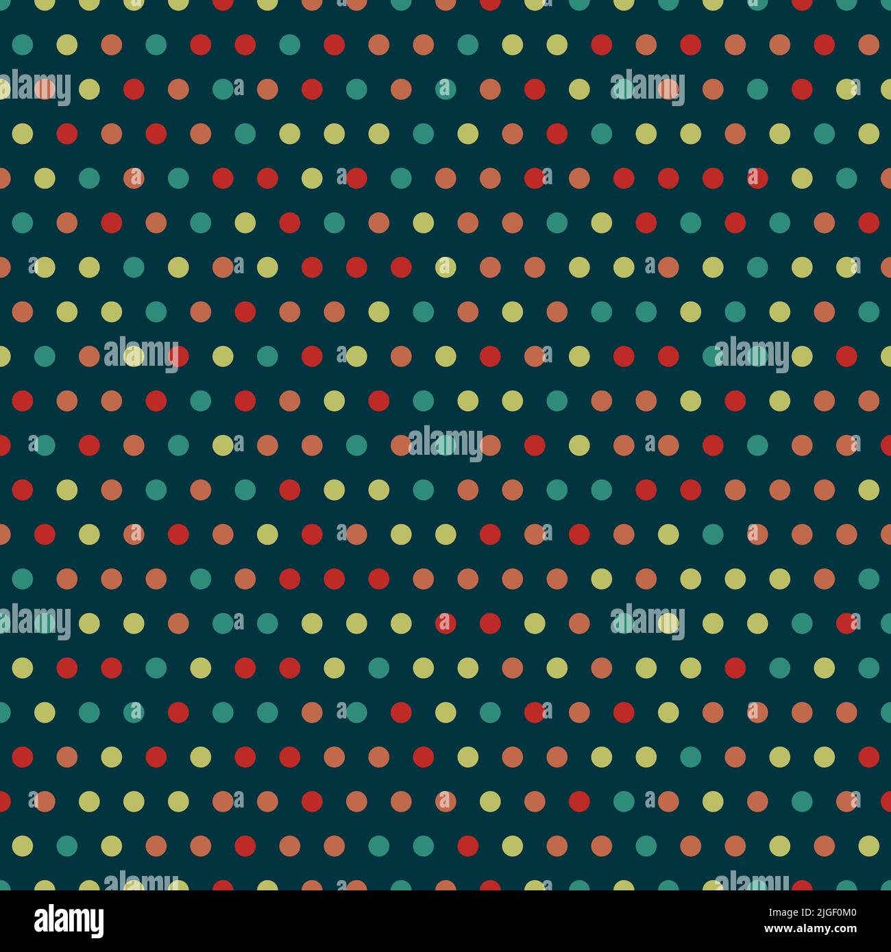 Fashion colored polka dots seamless pattern. Perfect for kids clothing ...