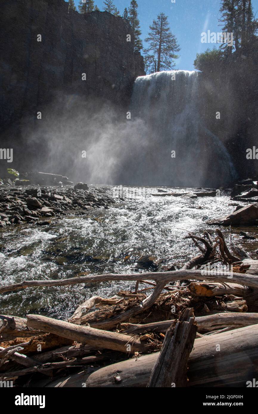 Rainbow Falls is a large and popular waterfall in Devil's Postpile ...