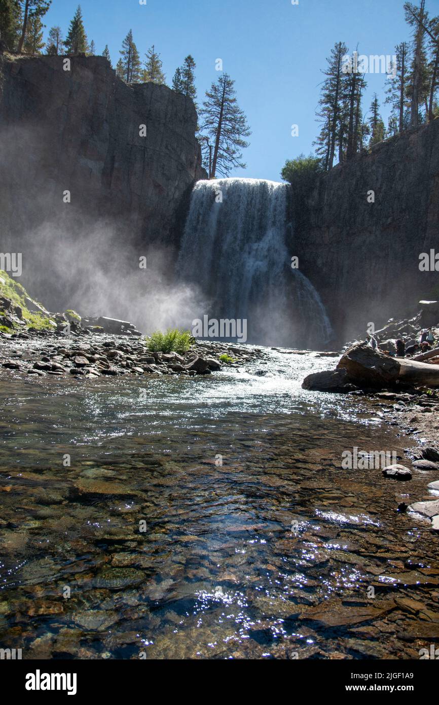 Rainbow Falls is a large and popular waterfall in Devil's Postpile ...