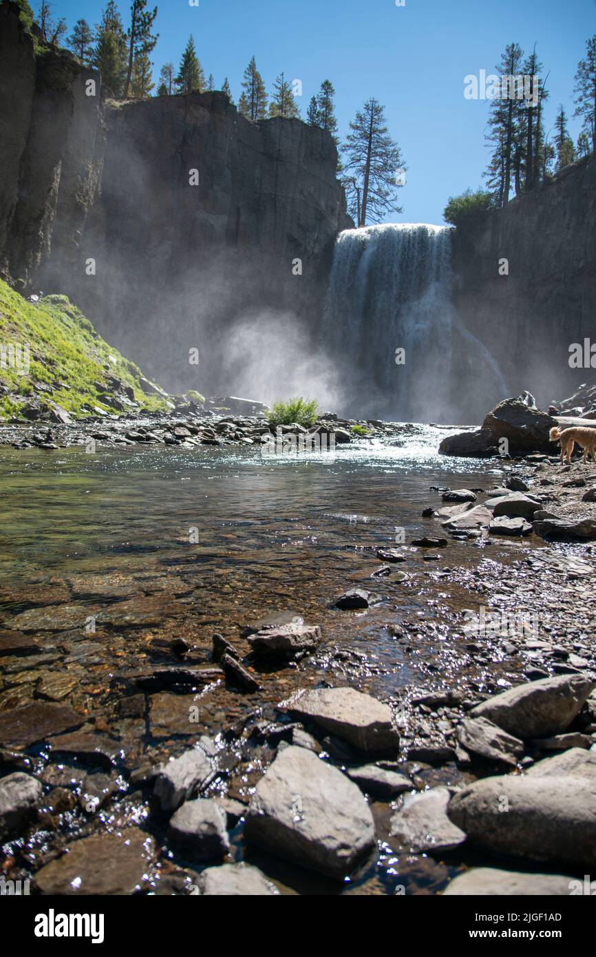 Rainbow Falls is a large and popular waterfall in Devil's Postpile ...